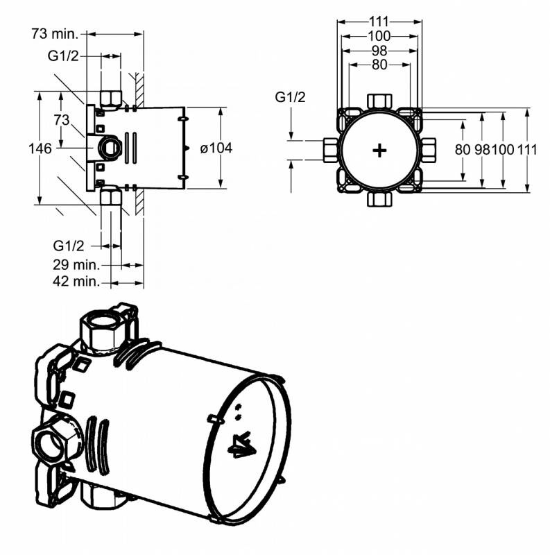 PORCELANICO Hansa Varox - Uniw.korpus Podtynkowy | Producenci \ Hansa ...